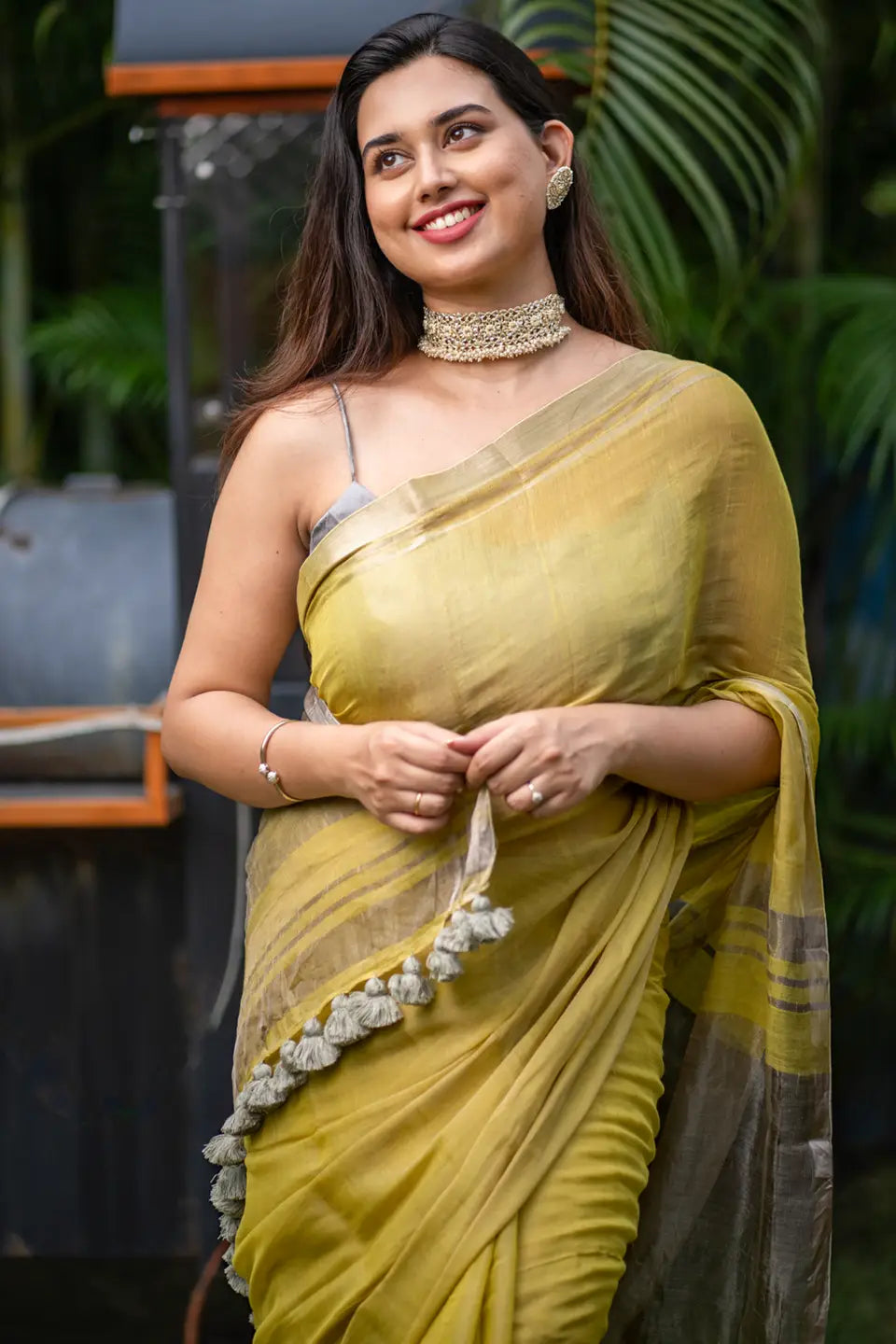 Tissue Silk Sarees with Silver Zari | Festive Tissue Sarees - I Love Sarees